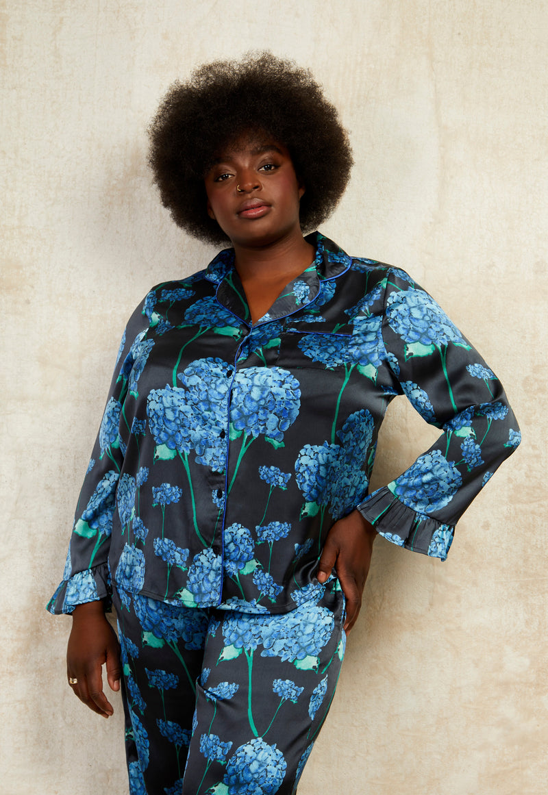 Womens Satin Traditional Pyjamas – THEIR NIBS